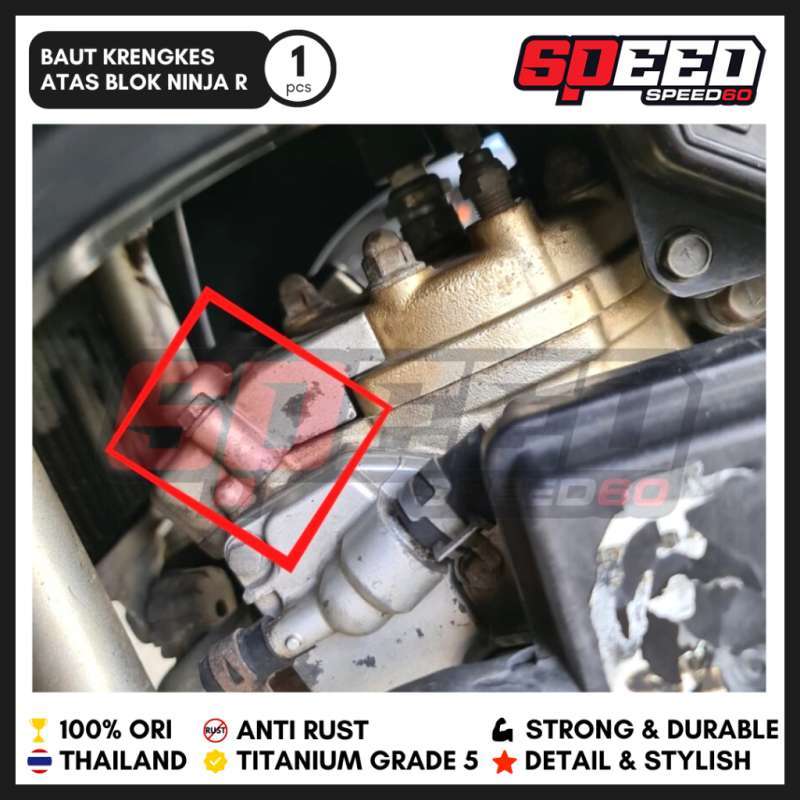 Jual Baut Penahan Cover Super Kips Atas Kawasaki Ninja R Rr Baut ...