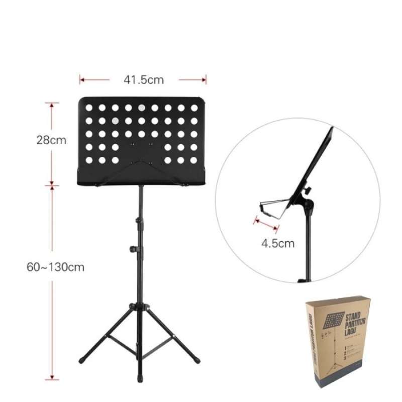Jual Tripod Stand Penongkak Baca Quran / Tiang Teks Lagu Partitur Musik ...