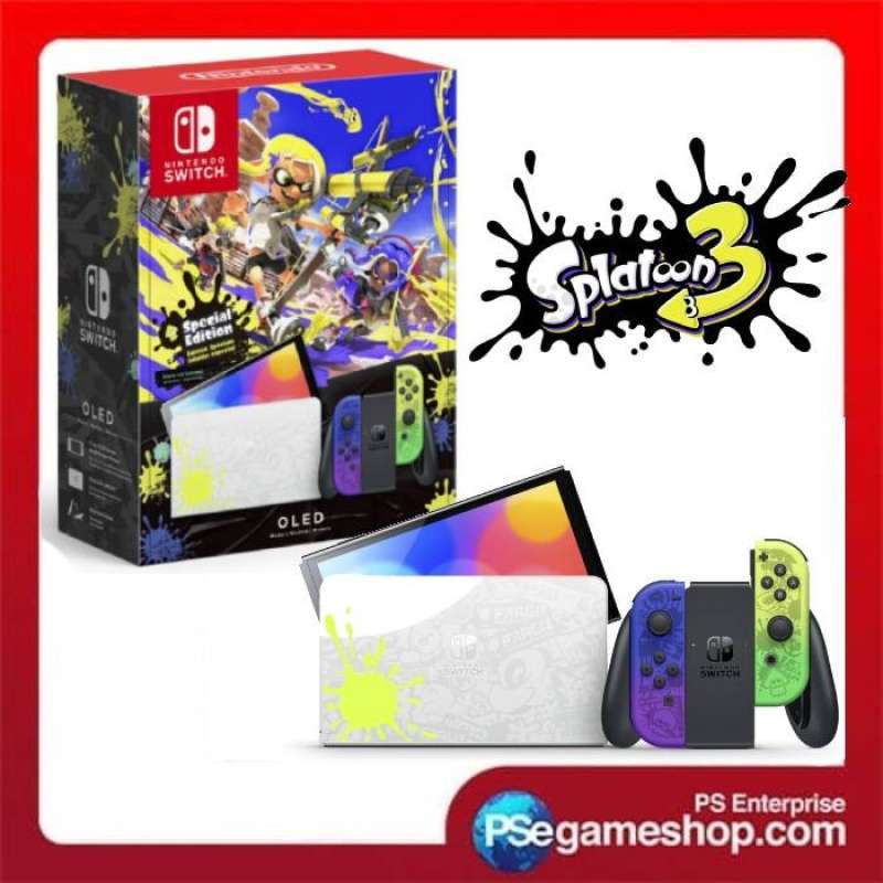 Jual Nintendo Switch Console Oled Model Splatoon 3 - Garansi 1 Tahun Di ...