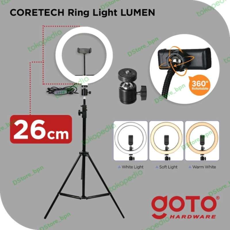Jual Lumen Ring Light Stand Tripod / Selfie Light / Lampu Tiktok / Lampu Vl Di Seller Zenin ...