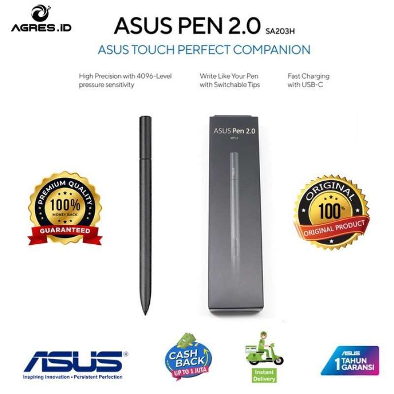 Jual Asus Stylys Pen Active 2.0 Original Sa203h Mpp2.0 Laptop Tablet ...