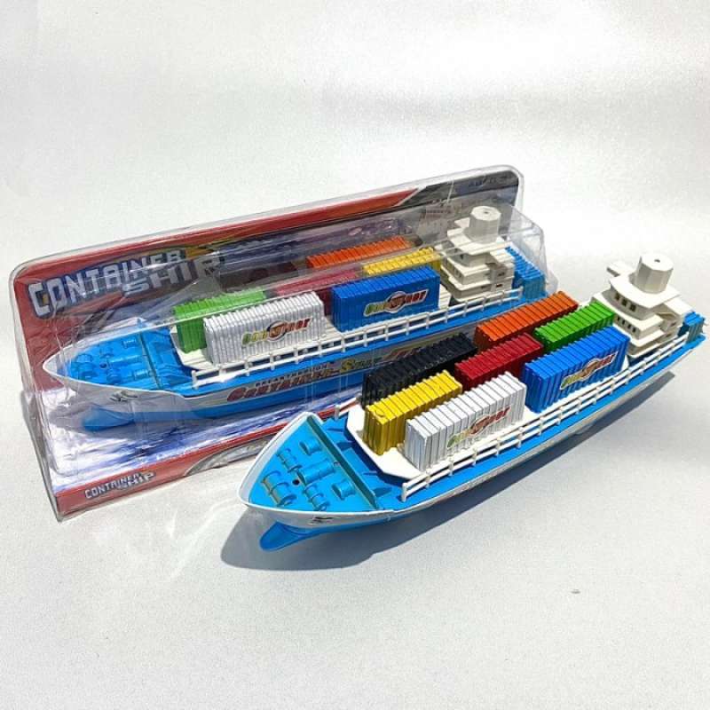 Jual [ready] Mainan Anak Perahu Barang - Cargo Container Ship Kapal Di ...