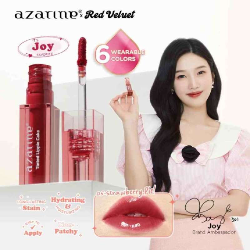 Jual Azarine Tinted Lippie Cake Lip Tint - 05 Strawberry Pie 2.9ml Di ...