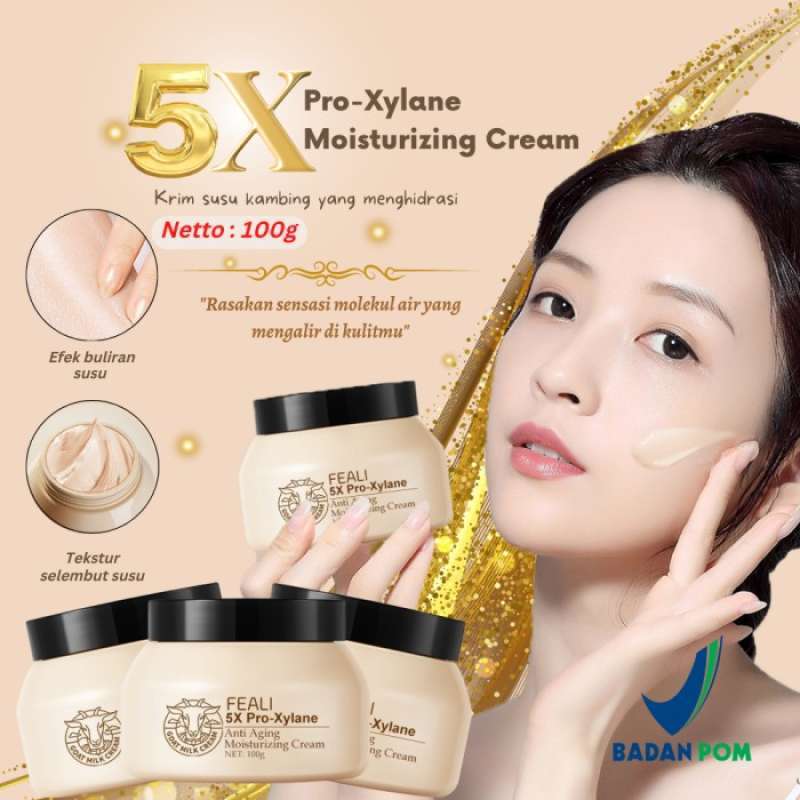Jual Feali 5x Pro-xylane Anti Aging Moisturizing Cream And Goat Milk Di Seller Velvet Store ...