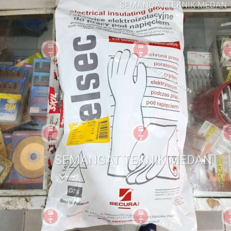 Jual 20kva Sarung Tangan Listrik Electrical Elsec Glove 36cm Secura 20 ...