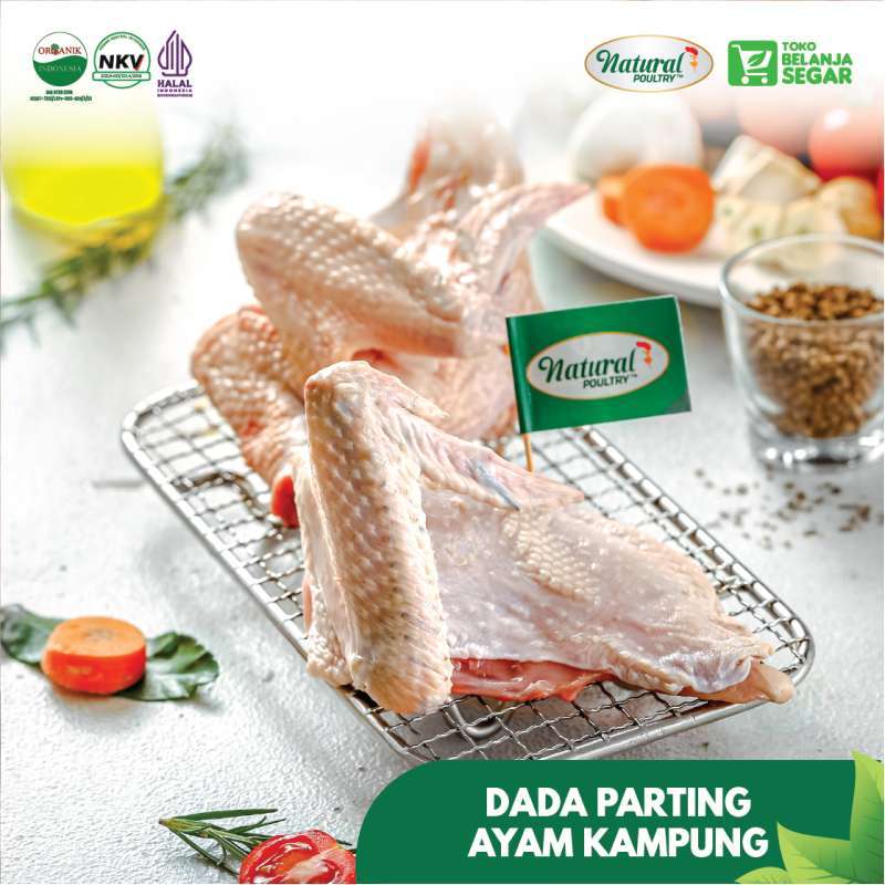 Promo Dada Ayam Kampung Asli (300 Gram) Natural Poultry - Paket 4 Pack ...
