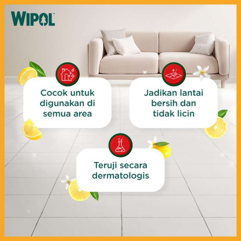 Jual Wipol Karbol Lemon Pembersih Lantai Refill 750ml Twin Pack Di ...