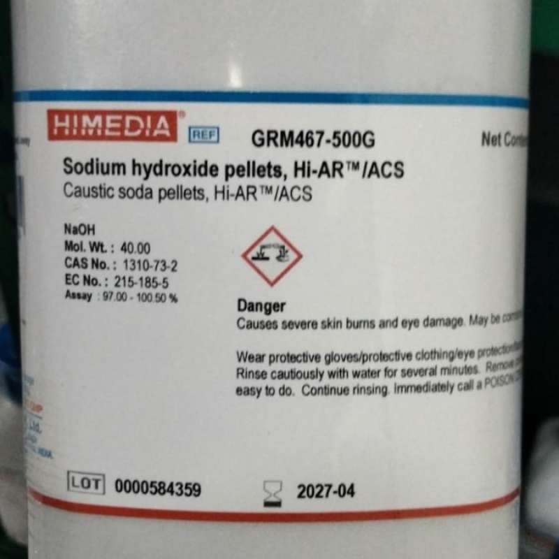 Promo Sodium Hydroxide 500g Himedia. Naoh (p.a) 500g Himedia. Diskon 33 ...