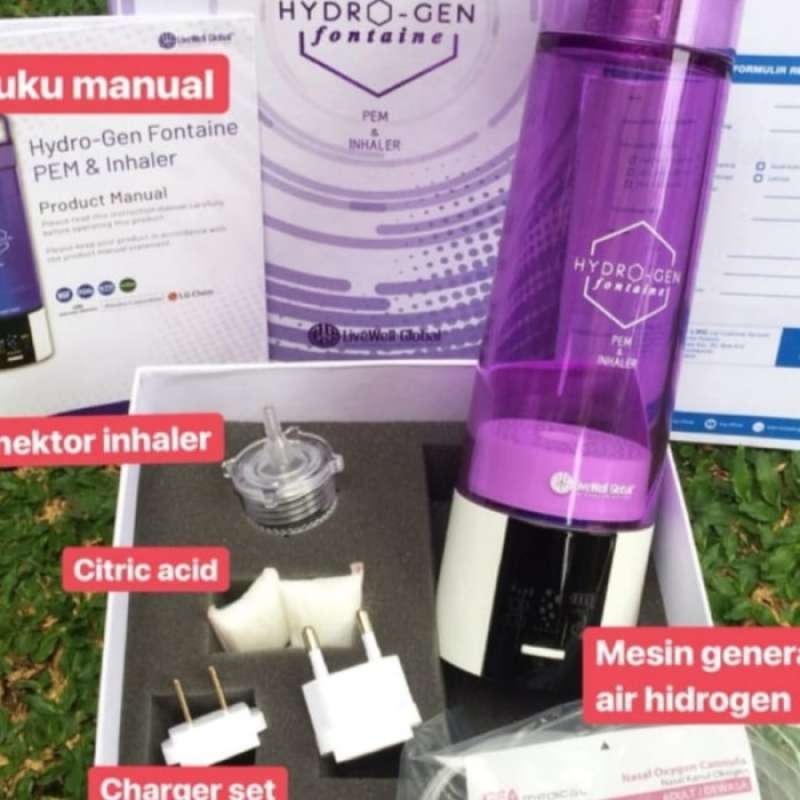 Jual Hydro-gen Fontaine Pem & Inhaler Hidrogen Ungu Di Seller Velvet ...
