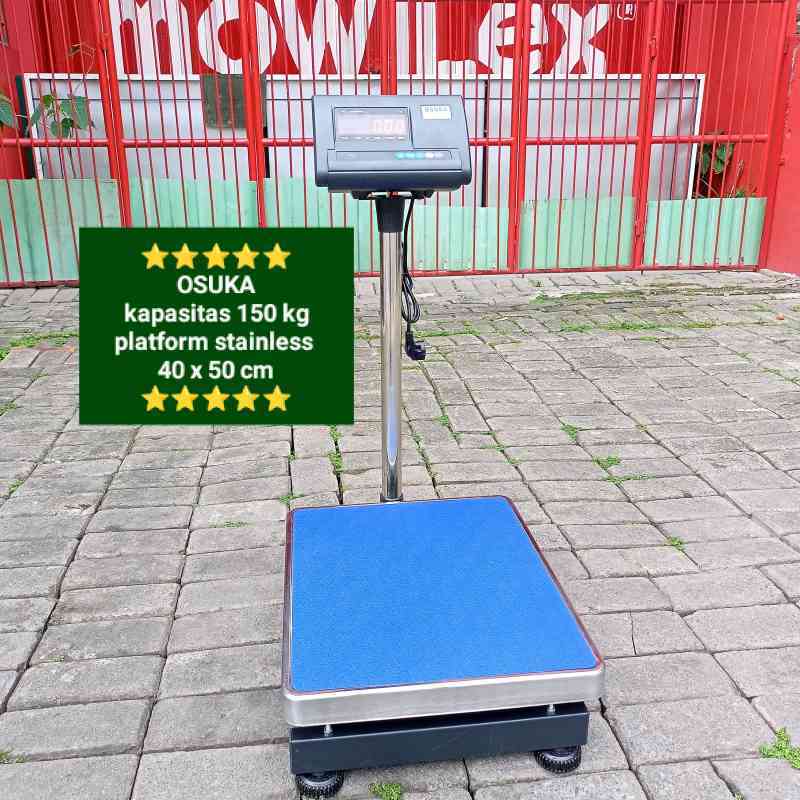 Jual Timbangan Duduk Digital Barang 150kg Osuka Platform Stainless Di Seller Dunia Aneka Barang ...