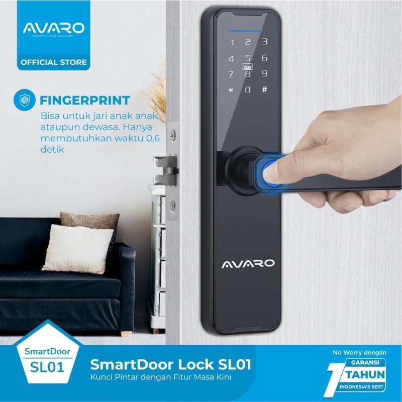 Jual Avaro Smart Door Lock Sl01 Kunci Pintu Digital Smart Lock Di Seller Singmakmur - Singmakmur ...