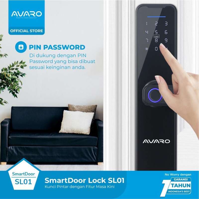 Jual Avaro Smart Door Lock Sl01 Kunci Pintu Digital Smart Lock Di Seller Singmakmur - Singmakmur ...