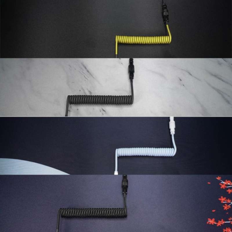 Jual Fantech Ac701 Coiled Cable Type C Aviator Kabel Keyboard ...