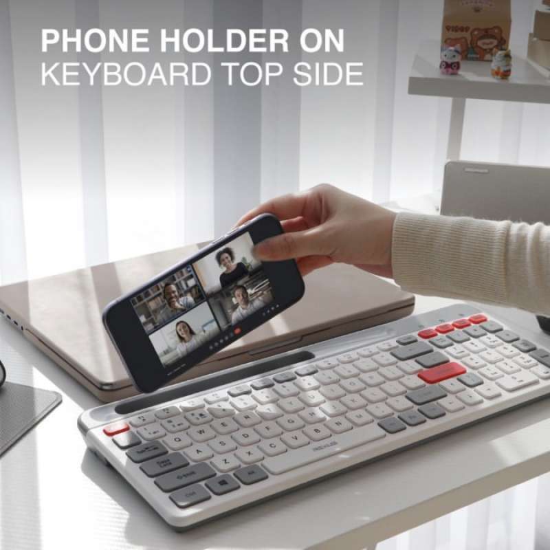 Jual Rexus Kb02 Wireless Keyboard Bluetooth + 2.4 Ghz Dual Connection ...