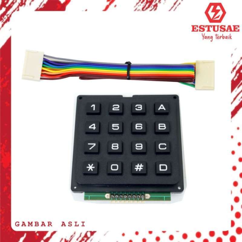Jual Tombol Keypad Pom Mini Pertamini Digital Timbul/matrix+ Soket ...