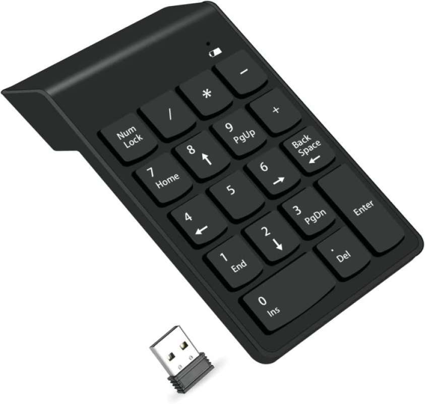 Jual Keyboard Numeric Keypad Mini Numpad Numlock 18 Keys 2.4g - Kabel ...