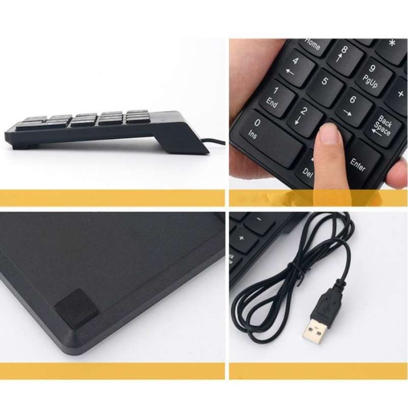 Jual Keyboard Numeric Keypad Mini Numpad Numlock 18 Keys 24g Kabel