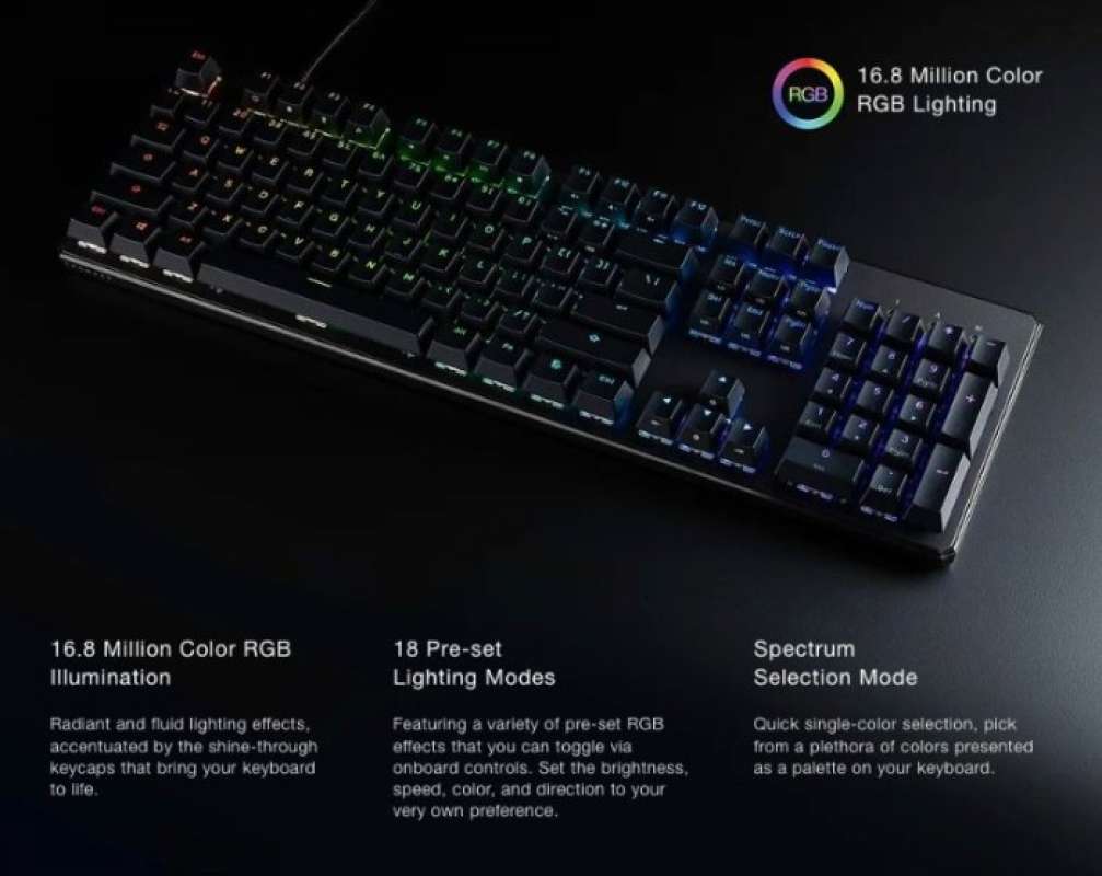 Jual Tecware Phantom Plus 87 Keyboard Gaming Rgb Mechanical Keyboard ...