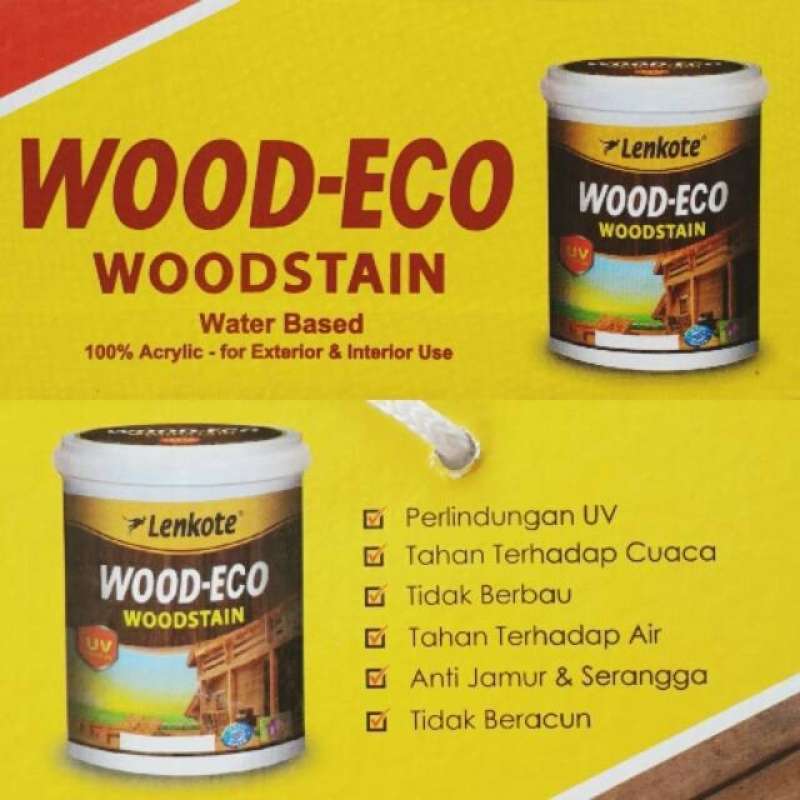 Jual Plitur / Politur Lenkote Wood-eco Woodstain Avian Dengan Campuran ...