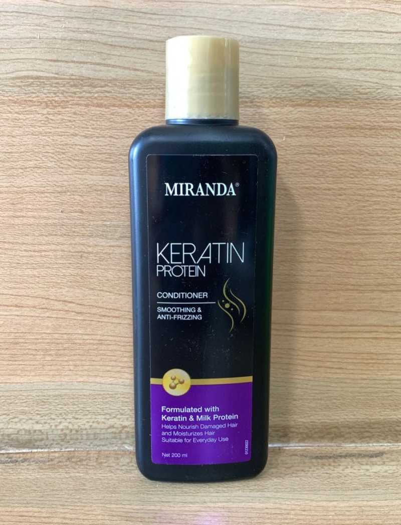Jual Miranda Keratin Protein Hair Shampoo Conditioner 200 Ml Haircare ...