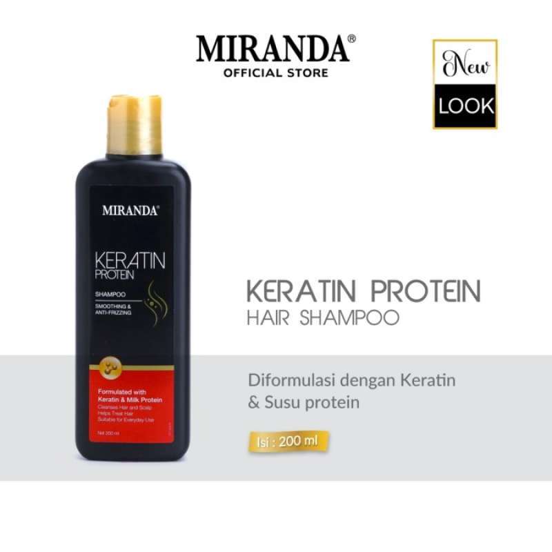 Jual Miranda Keratin Protein Hair Shampoo Conditioner 200 Ml Haircare ...