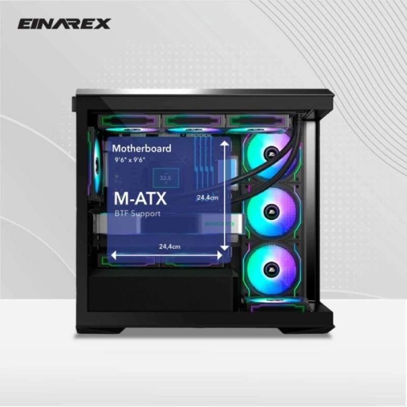 Jual Casing Einarex Ragnarok - Support Mb Btf | Atx Gaming Case Di ...