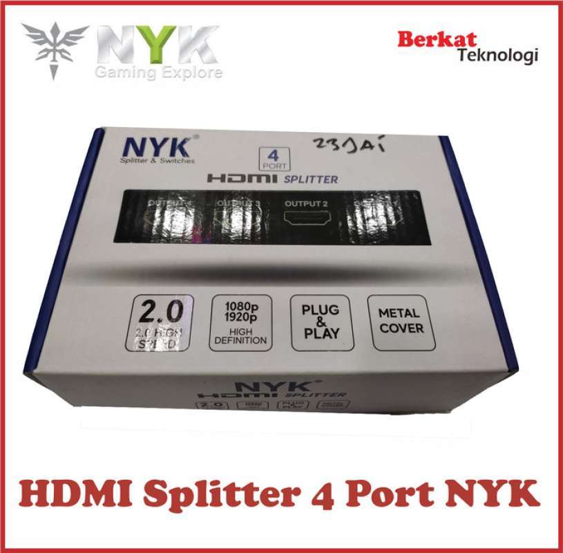 Jual Hdmi Splitter 4 Port Nyk Di Seller Sweet Shop - Cengkareng Timur, Kota Jakarta Barat | Blibli