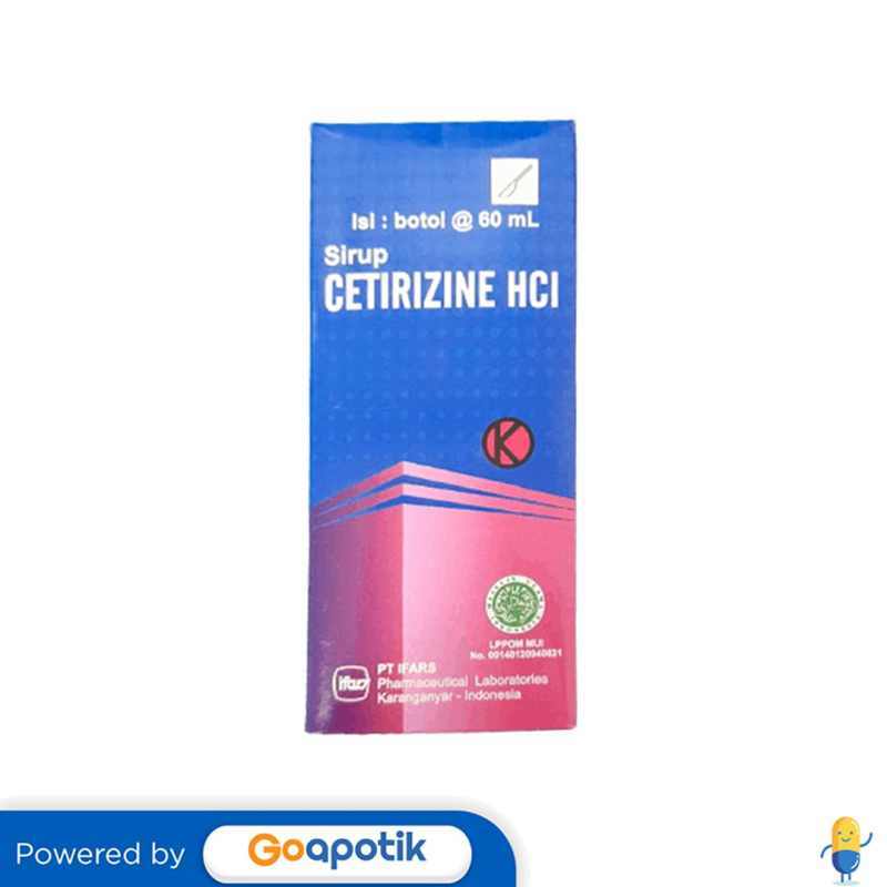 Jual Cetirizine Hcl Ifars 5 Mg/5 Ml Syrup 60 Ml Di Seller Apotek Padma Medica - Jatisari, Kota ...