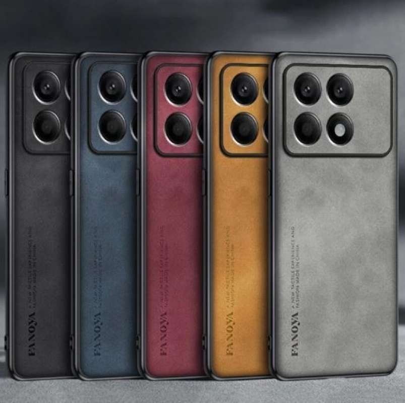 Jual Poco X6 5g / X6 Pro 5g Fanoya Premium Nappa Leather Soft Case ...