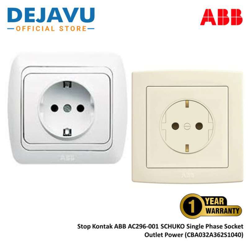 Promo Stop Kontak Abb Ac296-001 Schuko Single Phase Socket Outlet Power (cba032a362s1040) Diskon ...