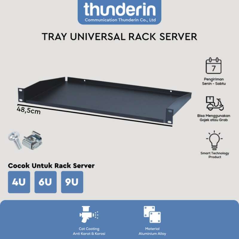 Jual Tray Tatakan Rack Server || Wallmount Rack Server Universal - 1 U ...