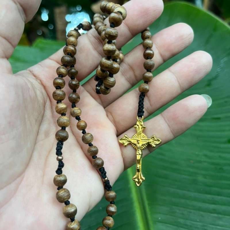 Jual Rosario 77 Bapa Kami Doa Bapa Kami Kayu Gaharu Asli - 6mm Di Seller Sweet Shop - Cengkareng ...