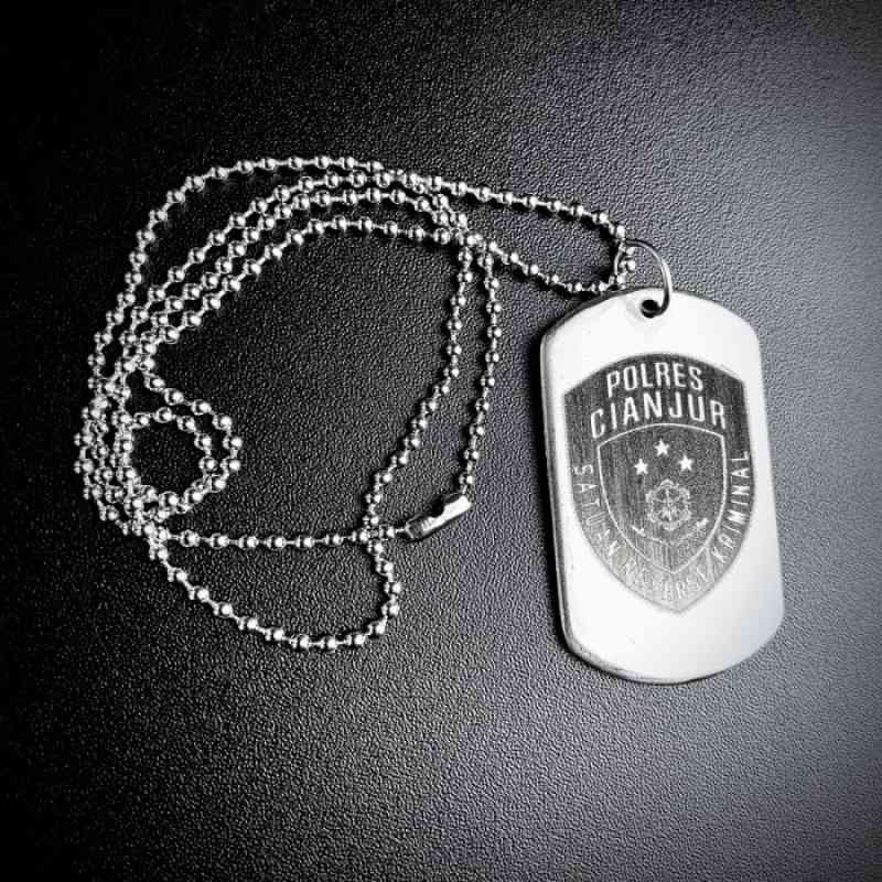 Jual Kalung Tentara Militer Abri Kalung Custom Nama Grafir Anti Karat ...