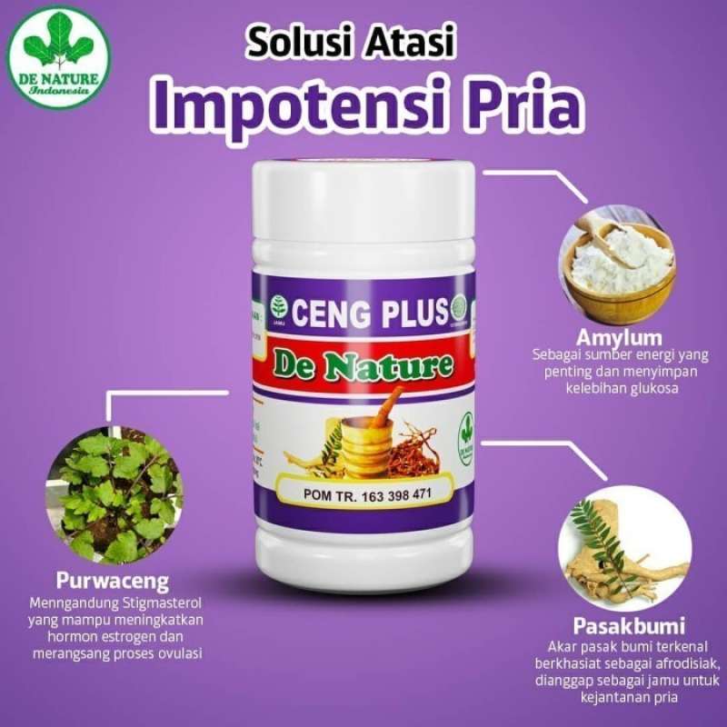 Promo Ceng Plus Obat Kuat Herbal Kapsul Ekstrak Purwo Ceng Pasak Bumi ...