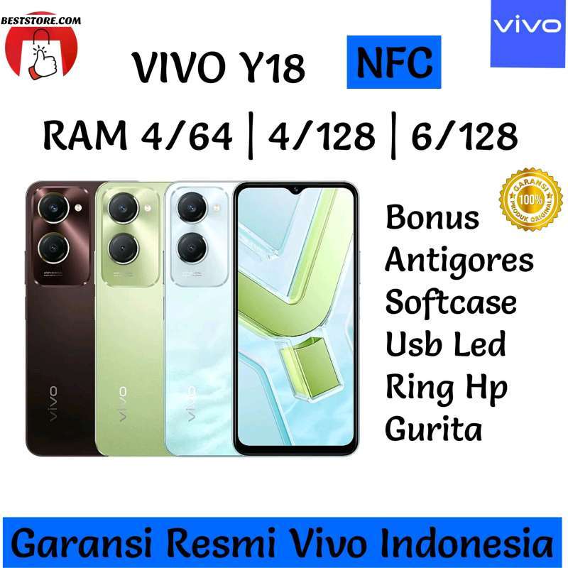 Jual Vivo Y18 Nfc 4/64gb | 4/128gb | 6/128gb Garansi Resmi Vivo Indonesia Di Seller Beststore ...