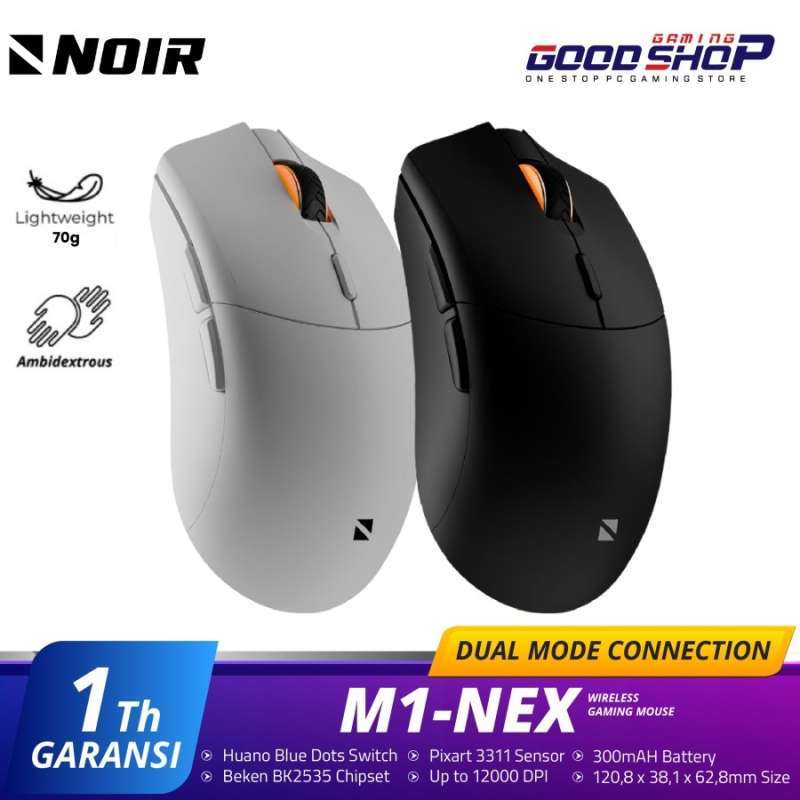Promo Noir M1 Nex / M1nex Wireless Modular Gaming Mouse Diskon 20% Di ...