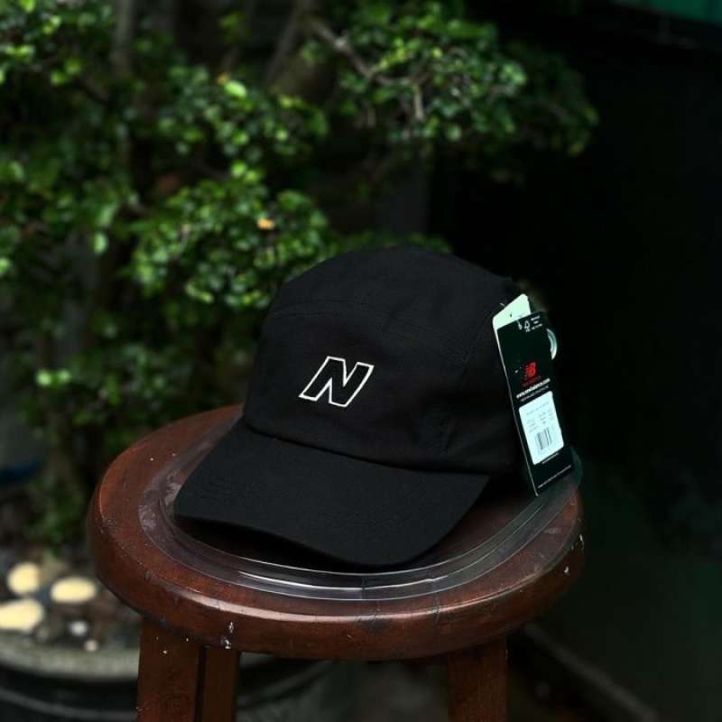Jual New Balance 5 Panel Block N Logo Cap Black Bnwt Original Barang ...