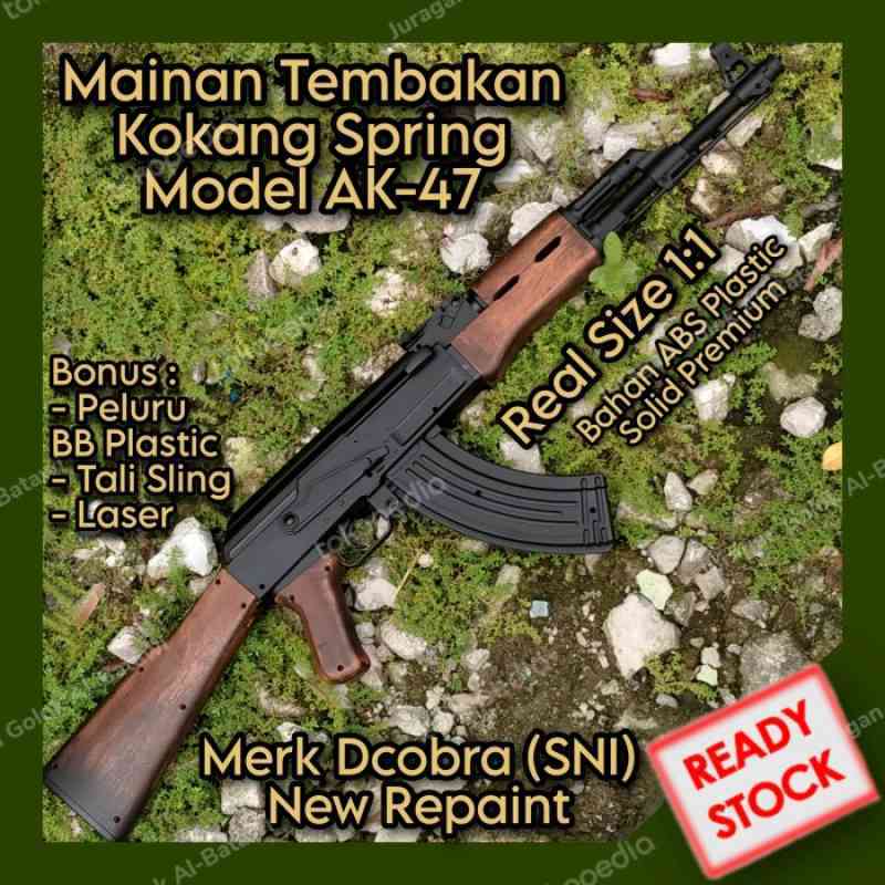 Jual Mainan Tembakan Ak-47 Ak47 Spring Gun Pistol Kokang Senapan ...