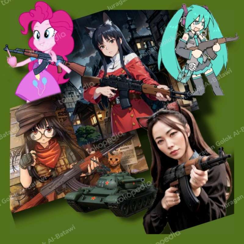 Jual Mainan Tembakan Ak-47 Ak47 Spring Gun Pistol Kokang Senapan ...