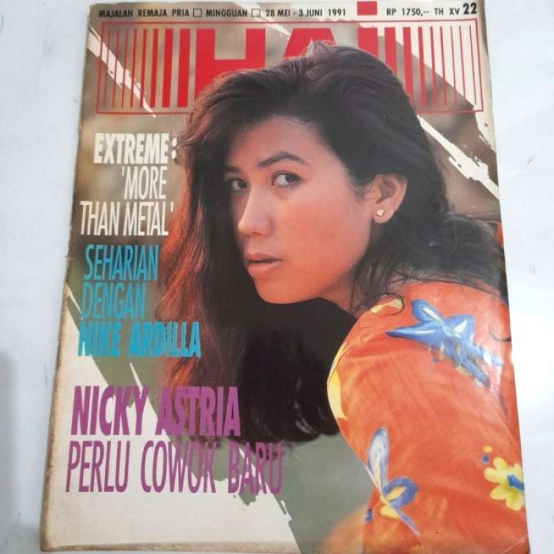 Jual Majalah Hai 1991 Cover Nicky Astria + Artikel Nike Ardilla Di ...
