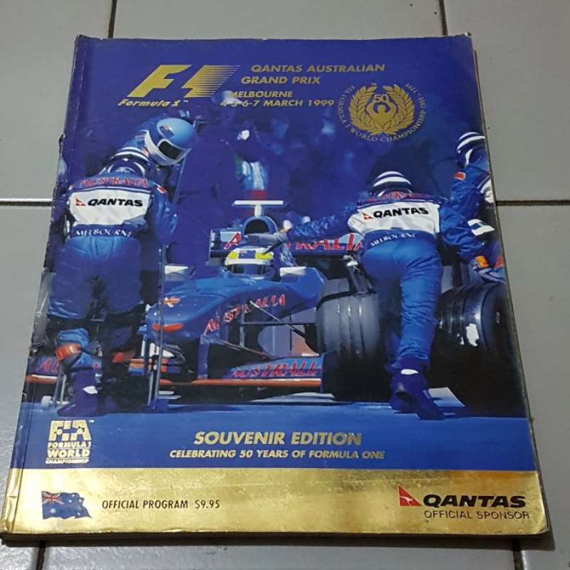 Jual Formula 1 Magazine Qantas Australian Gp Souvenir Edition F1's 50 ...