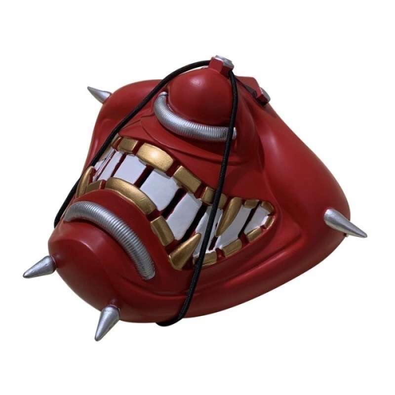 Jual Mask Topeng Cosplay Ghost Of Tsushima Jin Sakai Black / Red Oni ...