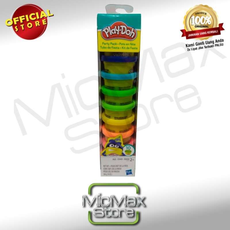 Jual Playdoh Play-doh Modeling Compound Colorful Party Pack 10 Tube ...