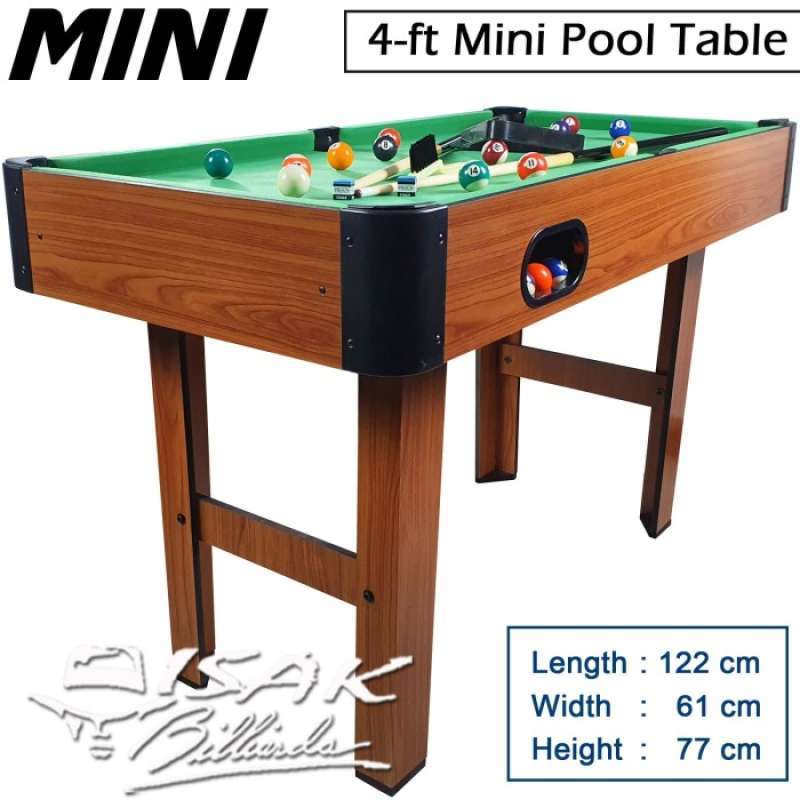 Jual Mini Pool Table 4-ft Mdf - Mainan Hadiah Anak Meja Biliar Billiard ...
