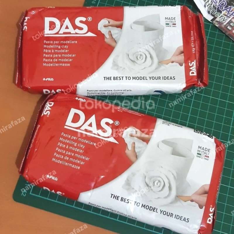 Jual Das Modeling Air Drying Clay White Modelling 1000gr 1kg Putih 1000 ...