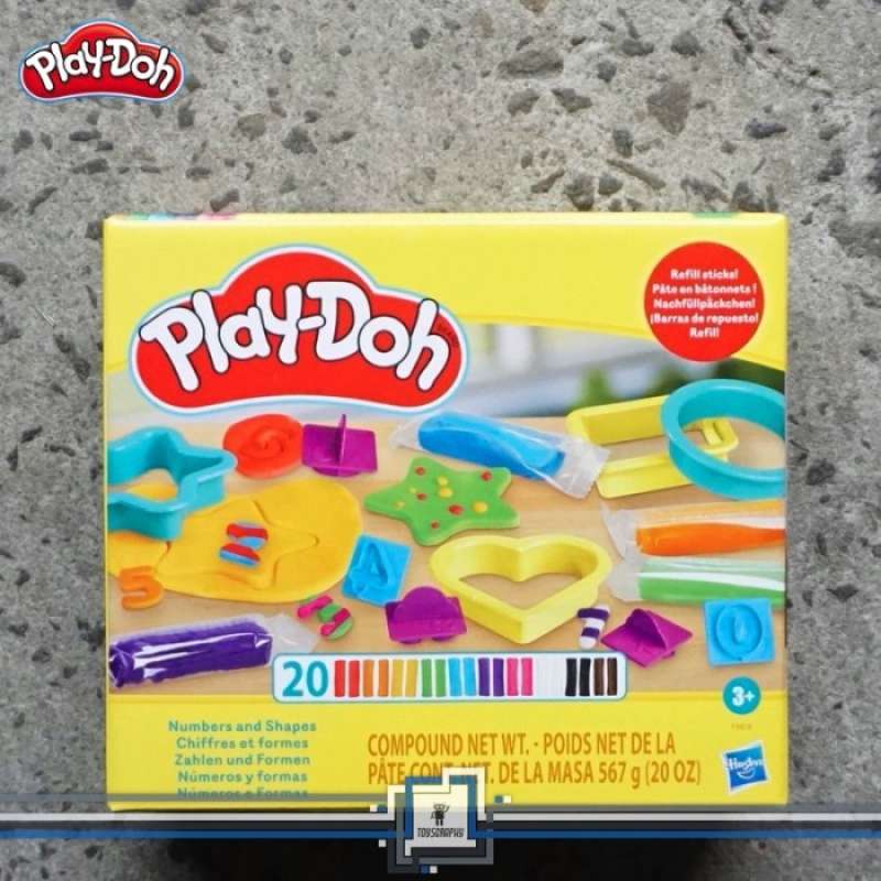 Jual Playdoh Numbers And Shapes Mainan Lilin Play Doh Number Shape ...