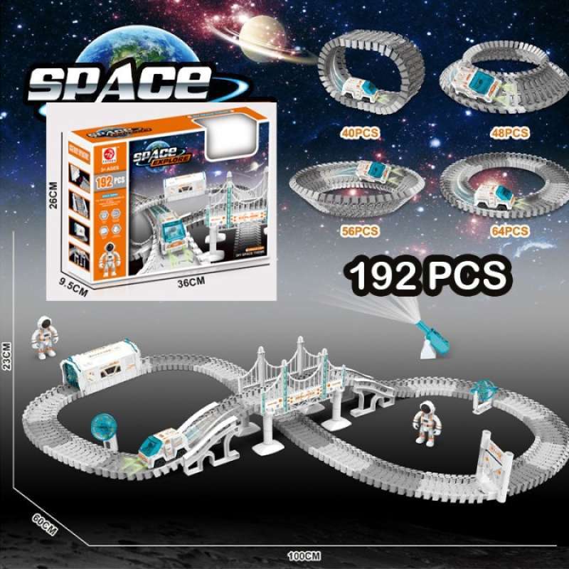 Jual Mainan Anak Kereta Api Track Electric Car Track Railcar Way Set ...