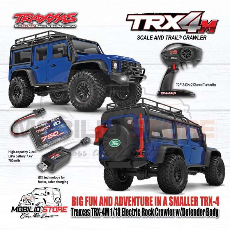 Jual Traxxas Trx-4m 1/18 Electric Mini Crawler W/land Rover Defender ...