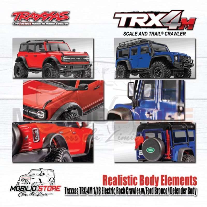 Jual Traxxas Trx-4m 1/18 Electric Mini Crawler W/land Rover Defender ...
