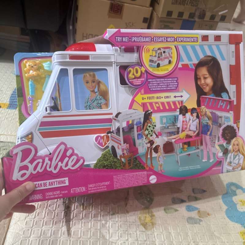 Jual Barbie Ambulance Care Clinic Playset Mattel Di Seller Kingyo ...